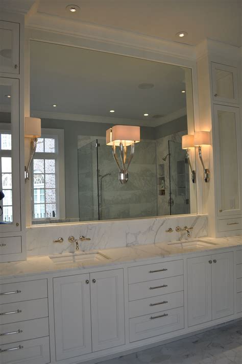 Sconces In The Mirror Bathroom Lighting Sconces Mirror Furniture