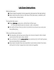 Effective Lab Exam Procedures Cheat Sheet Station Rotation Course Hero