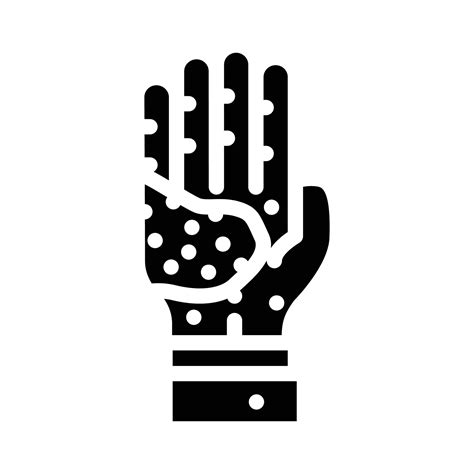 Atopic Dermatitis Glyph Icon Vector Illustration 17291067 Vector Art At