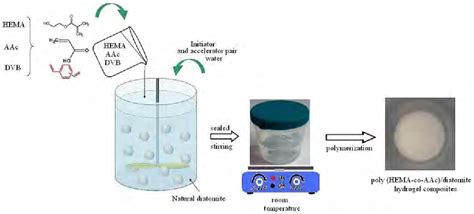 Figure 1 From Synthesis And Characterization Of Poly Hema Co Aac Diatomite Hydrogel Composites