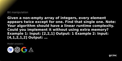 Given A Non Empty Array Of Integers Every Elemen General Reasoning