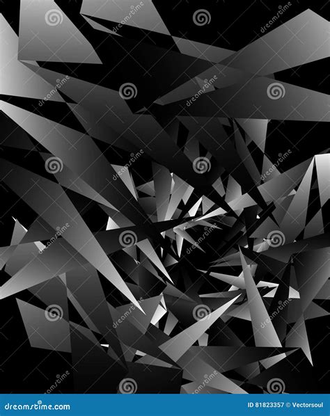 Geometric Abstract Art Edgy Angular Rough Texture Stock Vector Illustration Of Optical