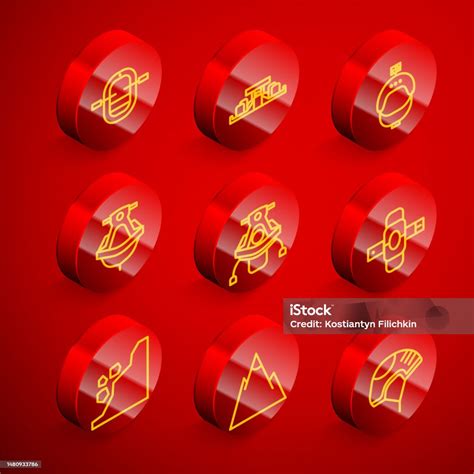 세트 라인 래프팅 보트 포뮬러 1 경주 용 자동차 헬멧 및 액션 카메라 제트 스키 스노우 모빌 무릎 패드 산사태 및 산 아이콘 벡터 0명에 대한 스톡 벡터 아트 및 기타