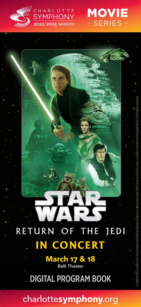 Cso Star Wars Return Of The Jedi In Concert Program 03 17 23 By