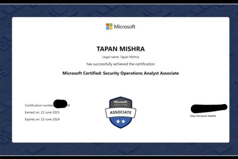 Tapan Mishra On Linkedin Microsoftcertified Securityoperationanalystassociate Certified