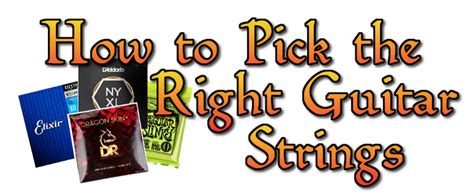 How To Pick The Right Guitar Strings Axtreme Guitar