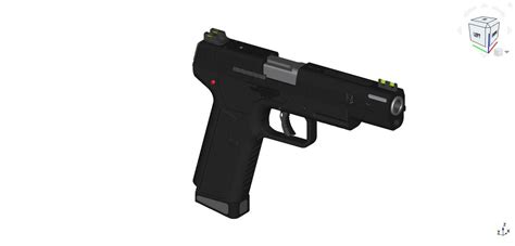 Mgp 1 9mm Handgun Prototype Cad Full Assembly Model Cgtrader