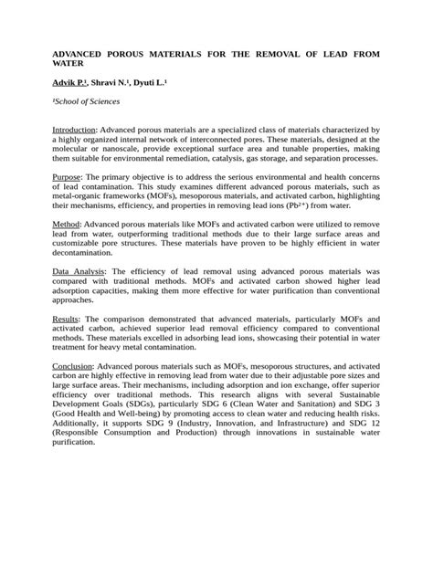 Advik Abstract For Avishkar Pdf Art Science And Mathematics