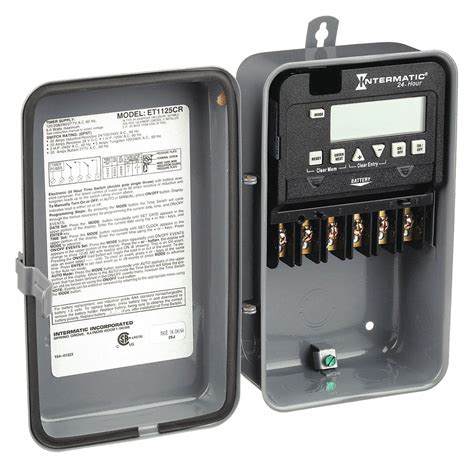 Intermatic 24 Hr Astronomic Electronic Timer 4xgw2 Et1125cr Grainger