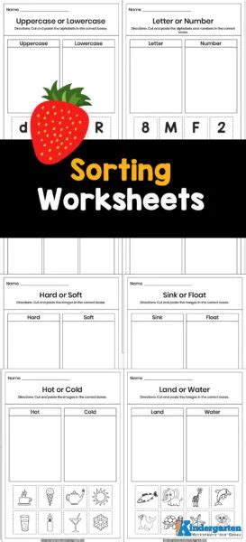 Free Cut And Paste Sorting Worksheets Letter B M F And D