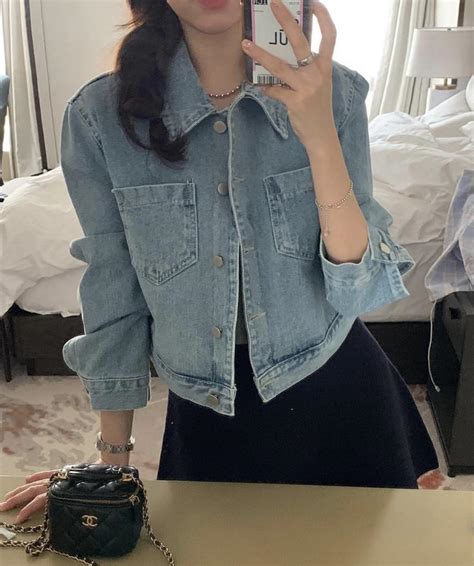 디무어 프리티영띵 스프레드 데님 자켓 COLOR 청