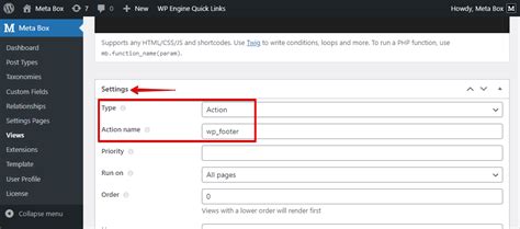 Adding Code To Header And Footer In Wordpress Using Mb Views Meta