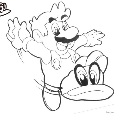 Super Mario Odyssey Coloring Pages
