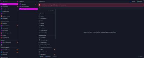 Unable To Add Shortcuts Plasma Regression Help KDE Discuss