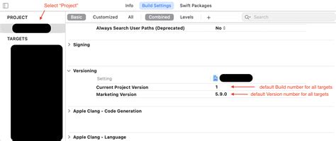 Ios Using Same Version Number For Multiple Xcode Targets Info Plist