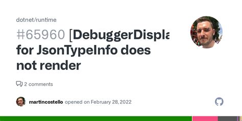 [debuggerdisplay] for jsontypeinfo does not render · issue 65960