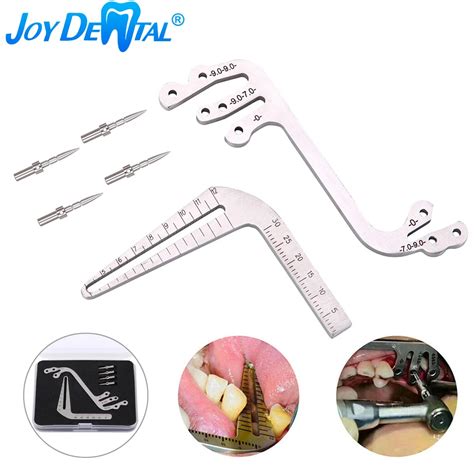 치과 임플란트 외과 드릴 가이드 로케이터 기구 L And S 세트 스테인레스 스틸 치아 측정 눈금자 캘리퍼스 뼈 능선 Aliexpress