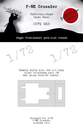 Vought F 8 E Crusader Undercarriage Bays Masks For Academy Kits