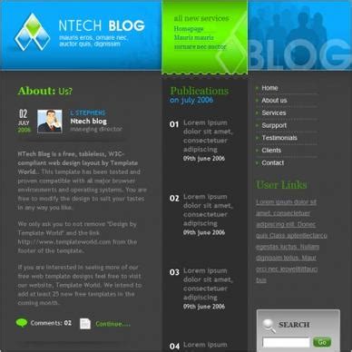 Free Blog Template Web Templates
