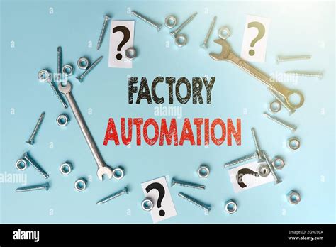 Text Caption Presenting Factory Automation Business Approach Automatic Operation And Control Of