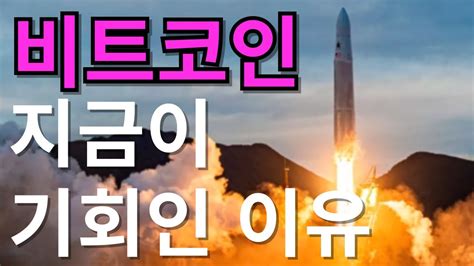 비트코인 지금 정말 기회의 이유 Youtube