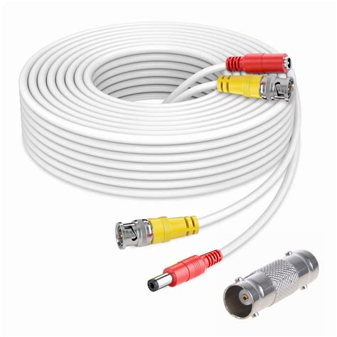 Fite On White 150ft Bnc Extension Cable Compatible With Wisenet Sdc 89445bf Security System