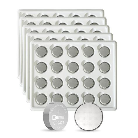 Eemb Cr2477 Lithium Manganese Dioxide 3v Metal Lithium Battery Longevity All Things Lithium