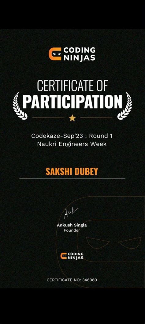 Sakshi Dubey On Linkedin Codingninjas