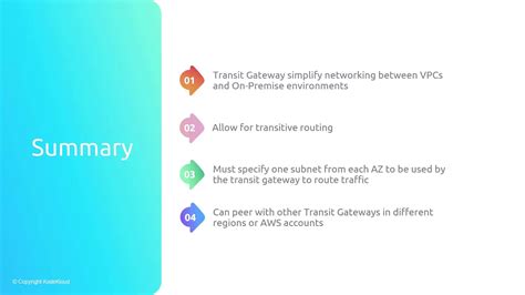 Transit Gateway Kodekloud Notes