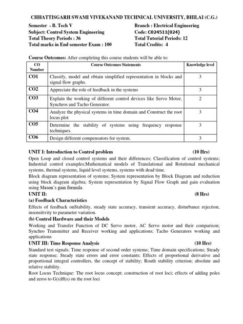 Syllabus 5th Sem Pdf Power Inverter Modulation
