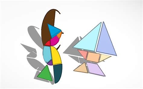 3d Design Tangram Tinkercad
