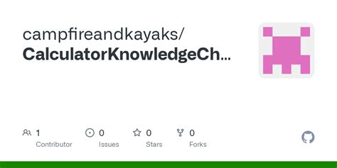Github Campfireandkayaks Calculatorknowledgecheck