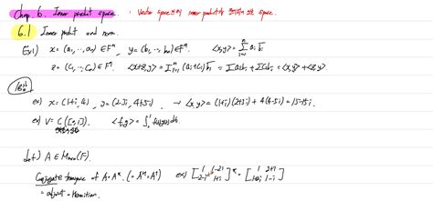 Linear Algebra Inner Product Space