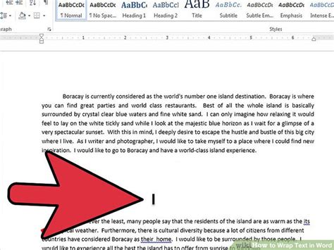 How To Wrap Text In Word Steps With Pictures WikiHow