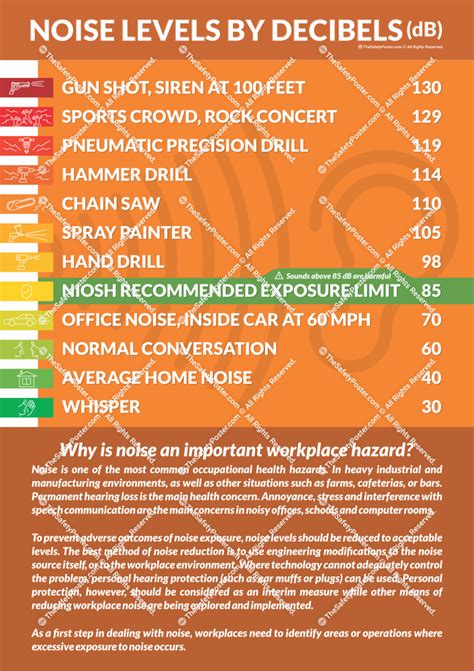 Noise Levels By Decibels Noise Levels At Workplace Noise Pollution