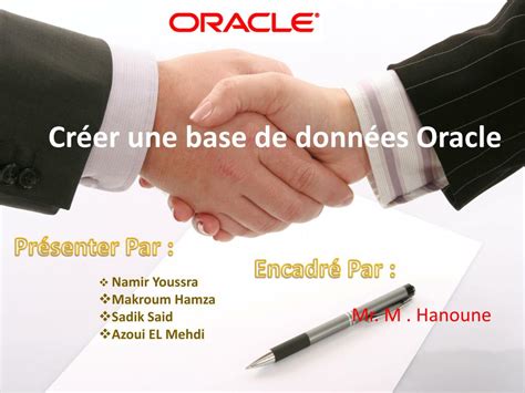 PPT Créer une base de données Oracle PowerPoint Presentation free download ID