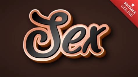 Sex Bronze D Text Effect Generator