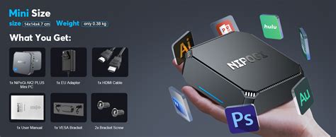 NiPoGi Mini PC 12th Gen Intel Alder Lake N100 Mini Computer Up To 3 4 GHz 16GB RAM 512GB M 2