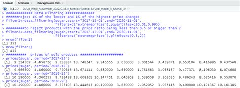 How To Create A Price Index In R Programmingr