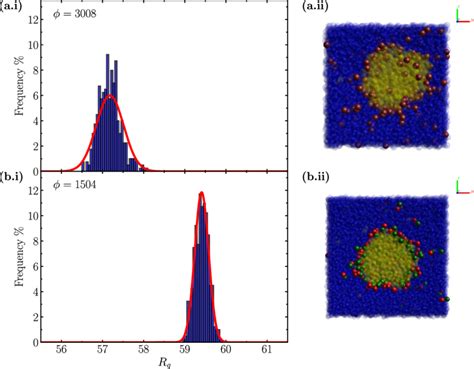 Time Frequency Distributions Blue Histograms Of The Radius Of Download Scientific Diagram