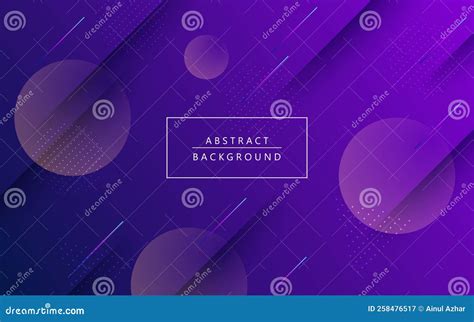 Minimal Colorful Abstract Dynamic Purple With Modern Geometry Shape Background Stock Vector