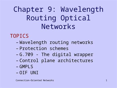 PPT Chapter Wavelength Routing Optical Networks DOKUMEN TIPS