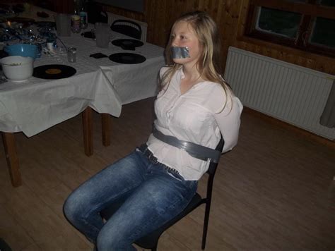 Taped to chair : r/Handsbehindback