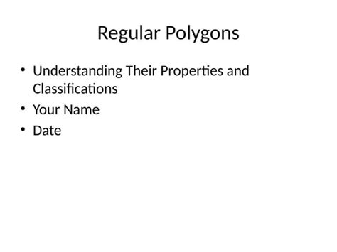 Regularpolygonspresentationpptx