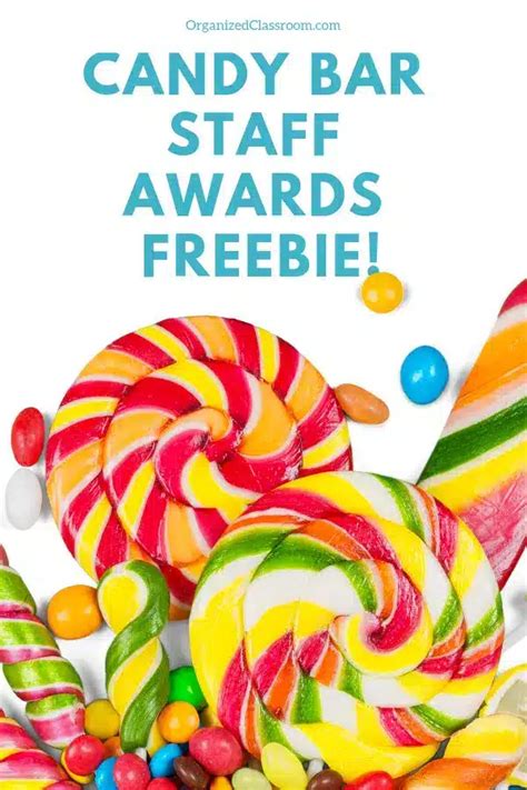 Fun Staff Candy Awards Classroom Freebies