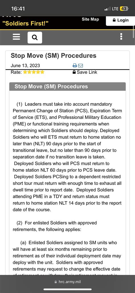 ETS Stop move : r/army