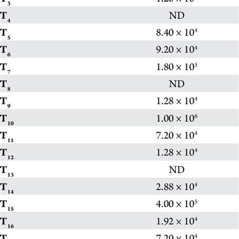 Total Viable Count Of Bacteria From Samples Download Table