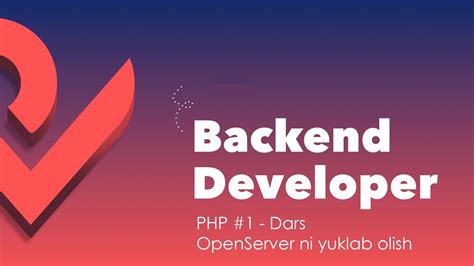 php 1 dars openserver yuklab olish youtube