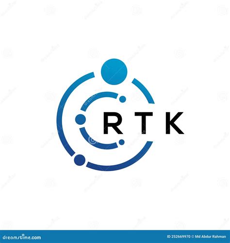 RTK Letter Technology Logo Design On White Background. RTK Creative Initials Letter IT Logo ...