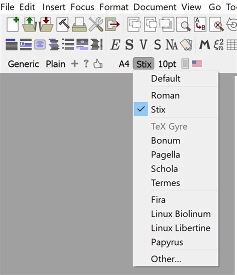 how to choose stix two in texmacs？ font gnu texmacs forum